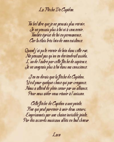 Poème Amour: La Flèche De Cupidon. (207585)