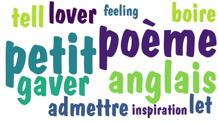 Poème Amour: Petit Poème En Anglais (34130)
