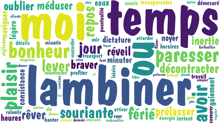 Poème Agir: Lambiner Ou… Paresser (198139)