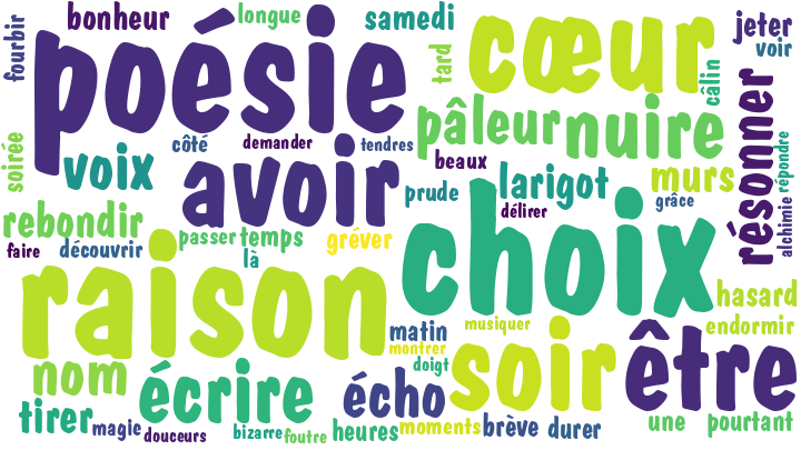 Poème Choix: La Raison De Ma Poésie (207790)