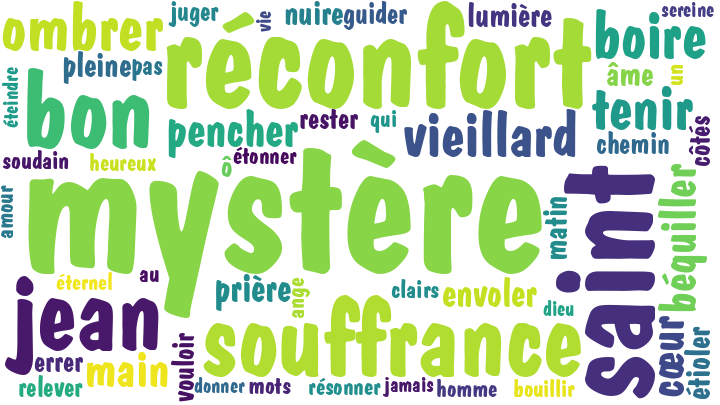 Poème Mystère: Le Réconfort Saint Dans Une Souffrance (210718)